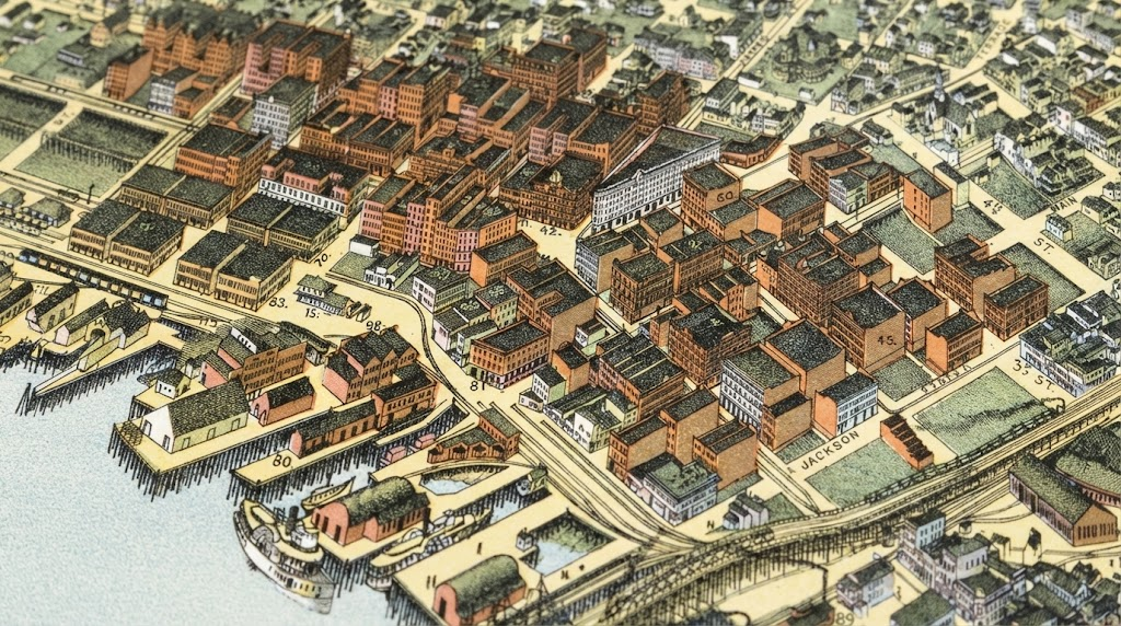 1891 Map of Seattle Washington | A Visual History of the City’s Early ...