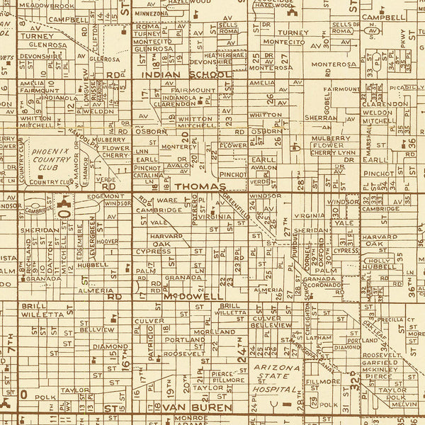 Phoenix Maps – Teds Vintage Art