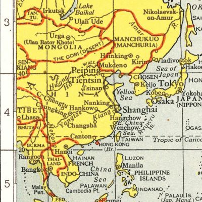 Old Maps of Beijing • Wall Art Prints by Ted's Vintage Art – Teds ...