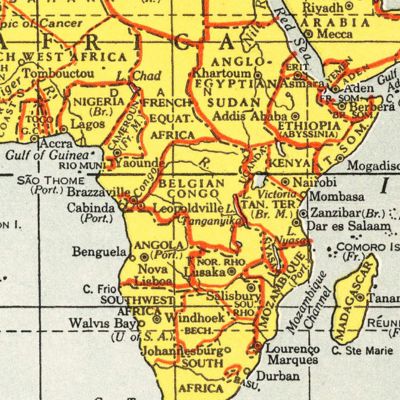 Old Maps of Congo • Wall Art Prints by Ted's Vintage Art – Teds Vintage Art