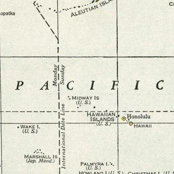 Old Maps of Pacific Ocean • Wall Art Prints by Ted's Vintage Art – Teds ...