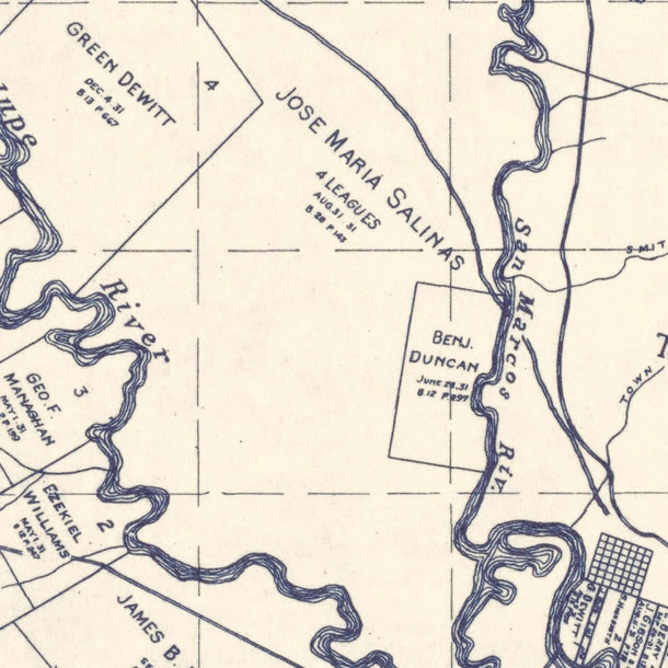 Vintage Map of Gonzales County, Texas 1920 by Ted's Vintage Art – Teds ...