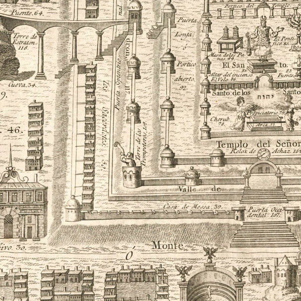Vintage Map of Jerusalem, Israel 1800 by Ted's Vintage Art – Teds ...