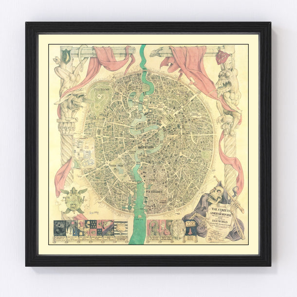 Vintage Discworld Map 1993 by Ted's Vintage Art – Teds Vintage Art