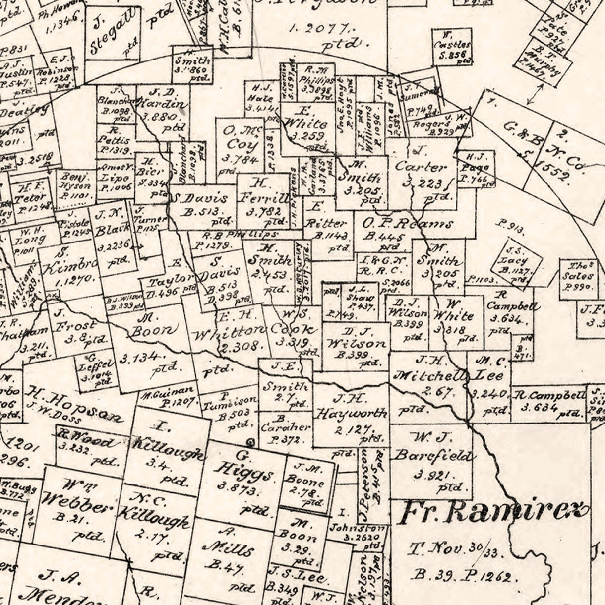 Vintage Map of Leon County, Texas 1879 by Ted's Vintage Art – Teds ...